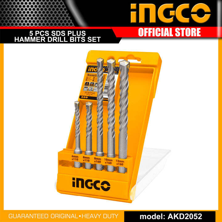 INGCO 5pcs SDS Plus Hammer Drill Bits Set AKD2052 IHT | Lazada PH