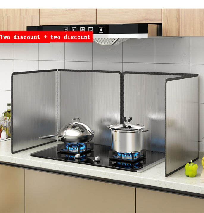 [LAOBD] Stainless steel folding kitchen gas stove baffle cooking oil ...