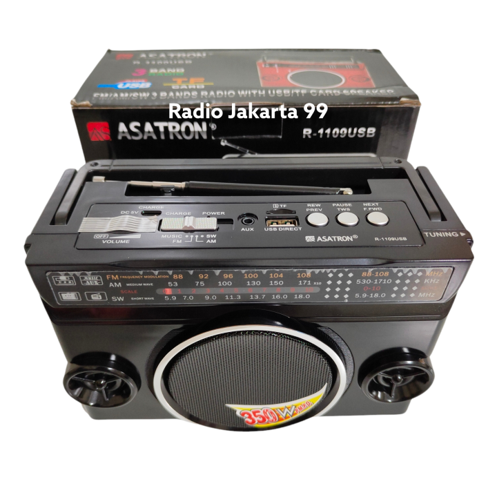Asatron Radio Portable Bluetooth R-1109 Usb Fm Am Sw 3 Band Radio ...