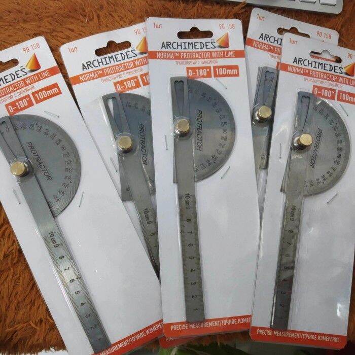 Busur Stainless Protractor Alat Ukur Sudut | Lazada Indonesia