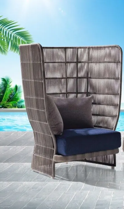 The cane makes up outdoor art combination living room sofa outside the ...