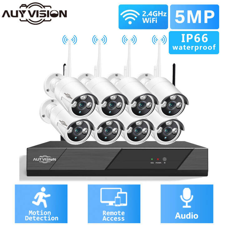 8CH NVR 1080P 3MP 5MP Wireless CCTV System Outdoor P2P Wifi IP Security ...