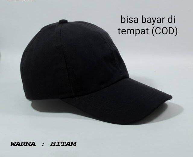 topi polos topi warna hitam topi polos hitam topi hitam polos | Lazada ...