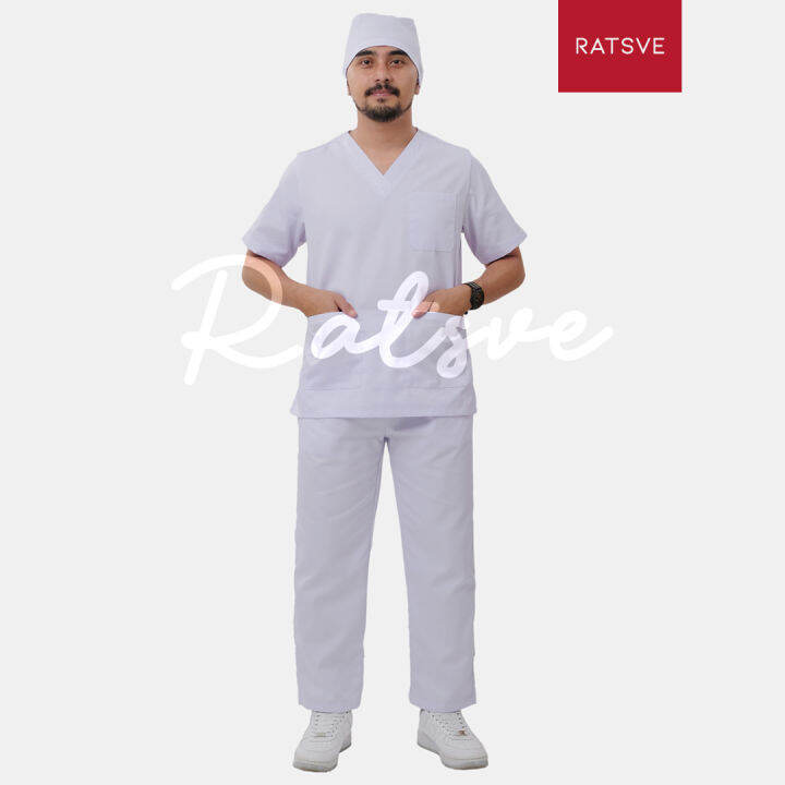 BAJU MEDIS OK / SCRUB DOKTER / BAJU JAGA PERAWAT LENGAN PENDEK WARNA ...