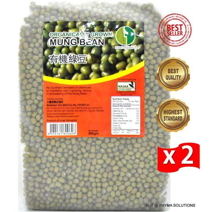 MH FOOD Organic Mung Bean 500g (Twin Pack) | Lazada