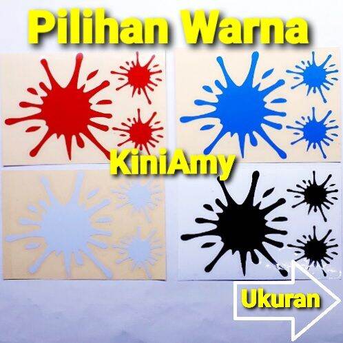Cutting Sticker Bercak B (3 Bercak Dalam 1 Lembar) | Sticker Penutup ...
