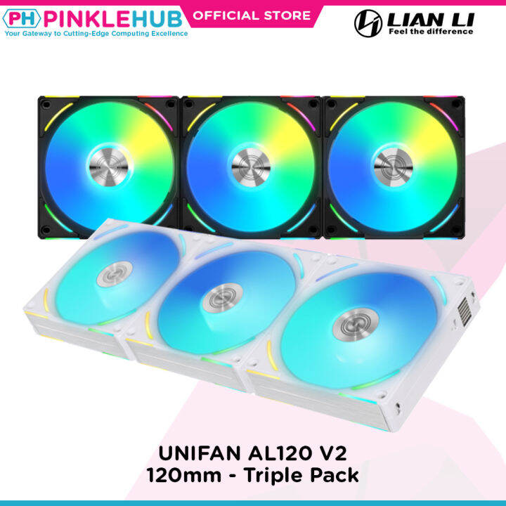 PinkleHub | Lian Li UNI FAN AL120 V2 120 mm TRIPLE PACK Improved daisy ...