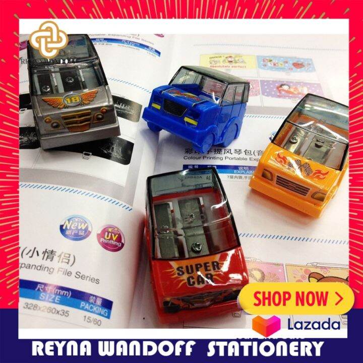 Super Car Sharpener Dual Size Jumbo and Small Pencil Size Sharpener ...