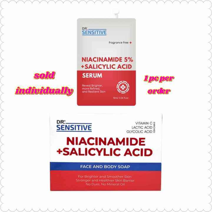 DR. SENSITIVE Niacinamide + Salicylic Acid (Serum/Soap) * SOLD ...