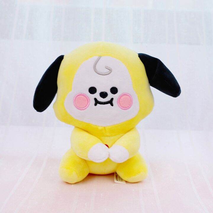 KPOP BTS BT21 Seated Doll Baby 20cm Plush Toy Trendy And Cute TATA CHIMMY COOKY KOYA SHOOKY MANG ...
