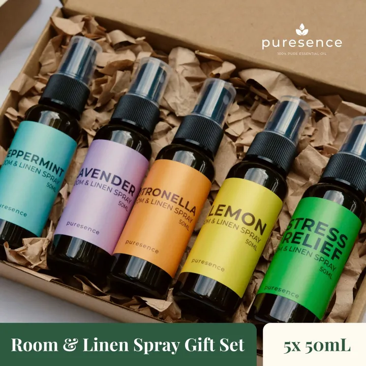 Room Linen Spray Set Bundles By Puresence Anti-Bacterial (Shangri-La ...