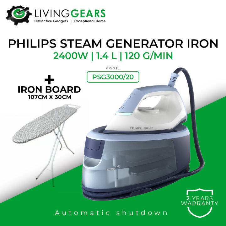 [ IRONBOARD ] PHILIPS 3000 Series Steam Generator Iron 2400W (PSG3000 ...