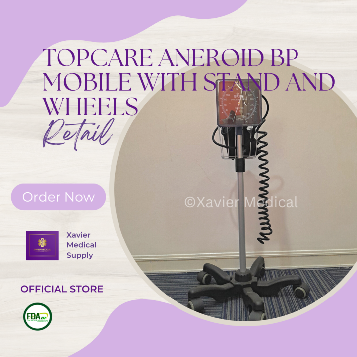 TOPCARE Aneroid BP Mobile w/ Stand and Wheels Retail (Sold per Unit) | Lazada PH