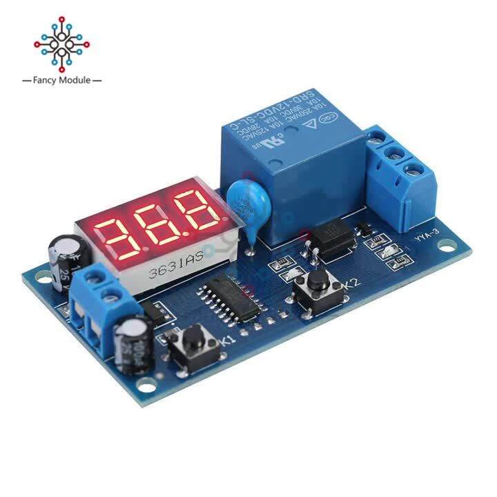 Dc 12v Infinite Cycle Delay Timing Timer Digital Relay Module Onoff Switch Loop Module With Led