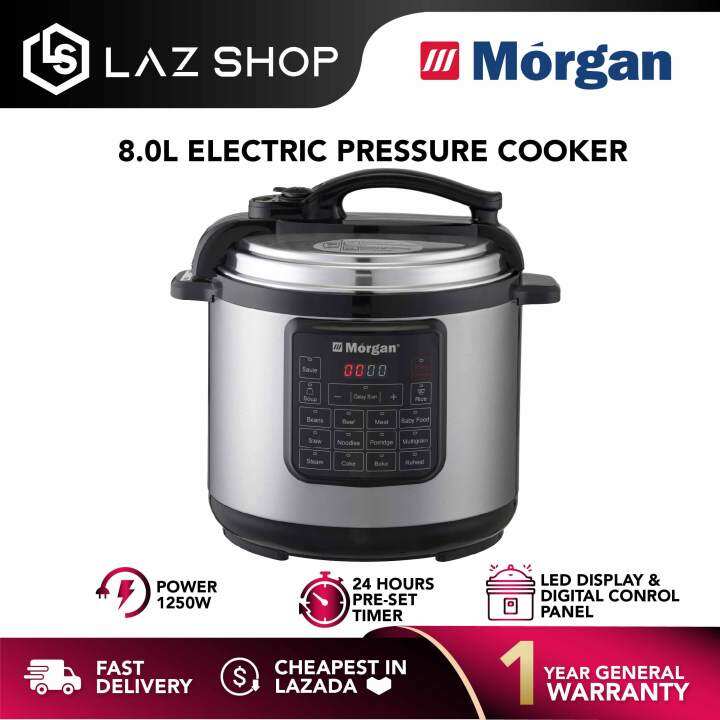Morgan 8.0L MPC-800 | 6.0L MPC-600TC | Pressure Cooker | 15 Pre ...