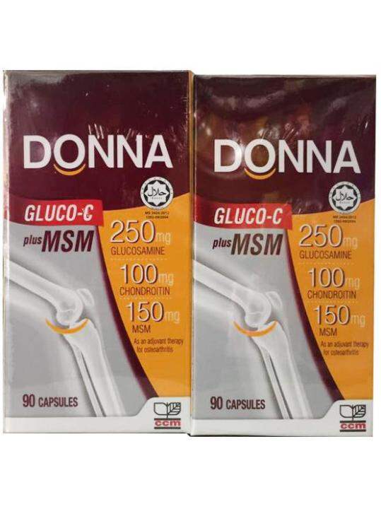 Donna Gluco-C plus MSM - 2 X 90'S | Lazada