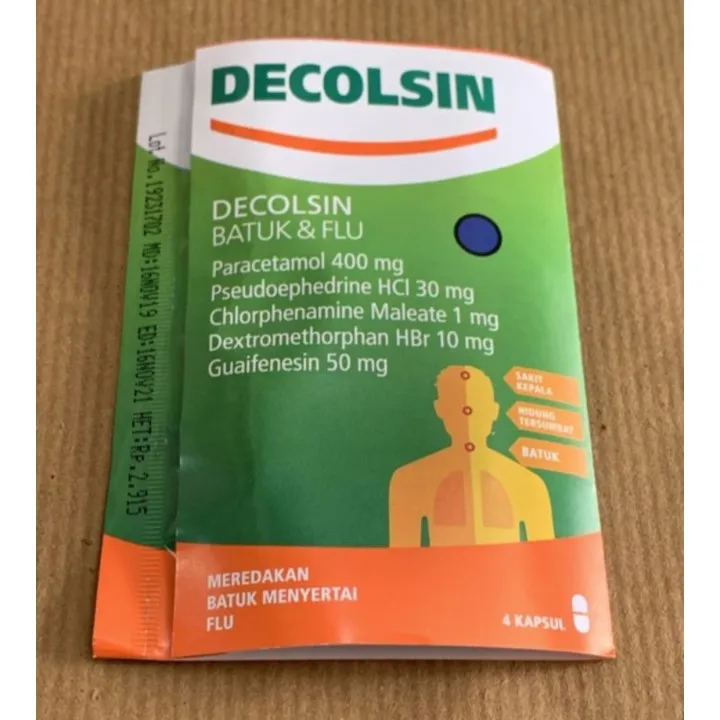 Decolsin Batuk dan Flu Strip 4 tablet | Lazada Indonesia