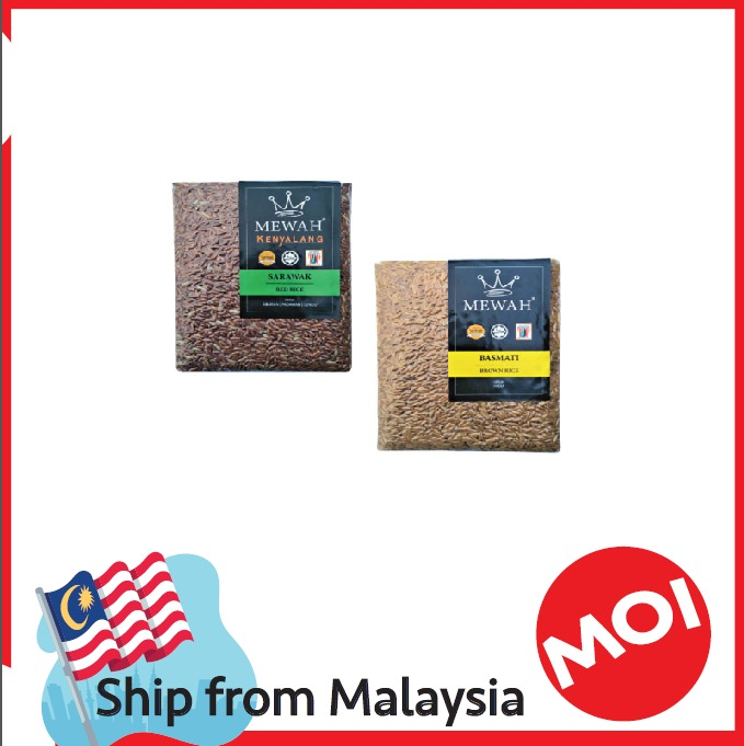 MEWAH Sarawak Red Rice Basmati Brown Rice Ten Grain Rice Five Grain ...