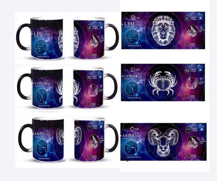 Zodiac Sign Design Magic Mug I 11 oz Mug I High Quality Prints I Zodiac ...