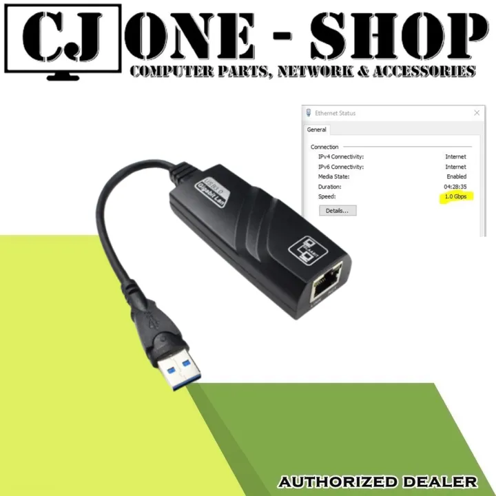OP- Ethernet LAN Network Adapter USB 3.0 to 10/100/1000 Mbps Gigabit ...