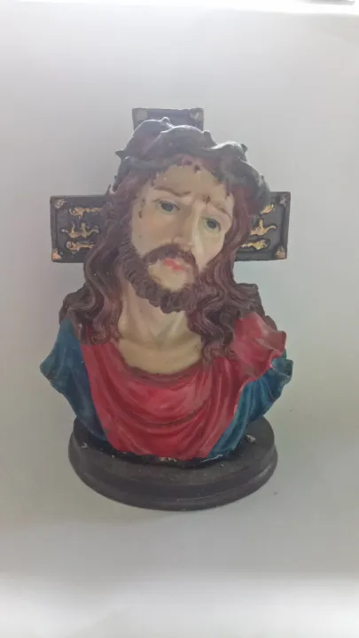 Holy Cross of Jesus" Half Body figure Saint Cross Religious Figurine ...