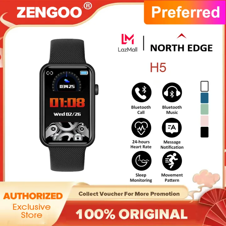 2022 NORTH EDGE H5 Jam tangan lelaki Smart Watch sports watch BP Oxygen ...