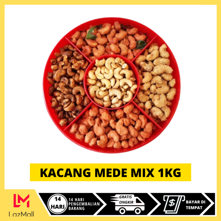 - Paket Mix 1kg 5 Varian Rasa Kacang Mete Kacang Mede Toples Skat 5 ...