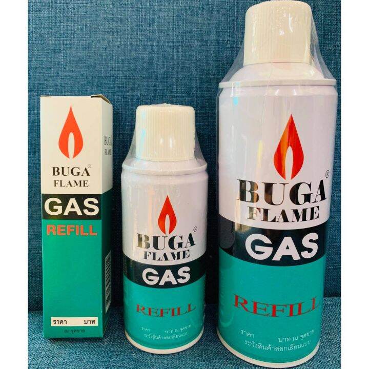 CK แก๊สกระป๋อง BUGA GAS REFILL กระป๋องเล็กขนาด 50กรัม ขนาดกลาง 130กรัม ...