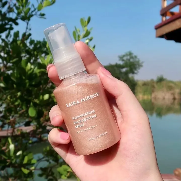 Saira Mirror Spray Glow Face สเปรย์เนื้อชิมเมอร์ สูตรกุหลาบฝรั่งเศษ ...