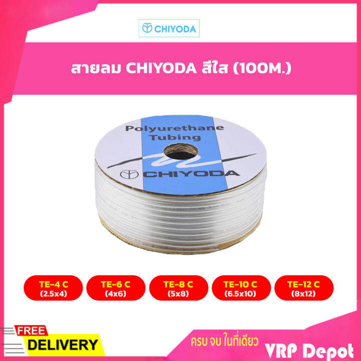🔥🔥ยกม้วน 100 เมตร ราคาถูกที่สุด🔥🔥CHIYODA สายลมชิโยดะสีใส | Lazada.co.th