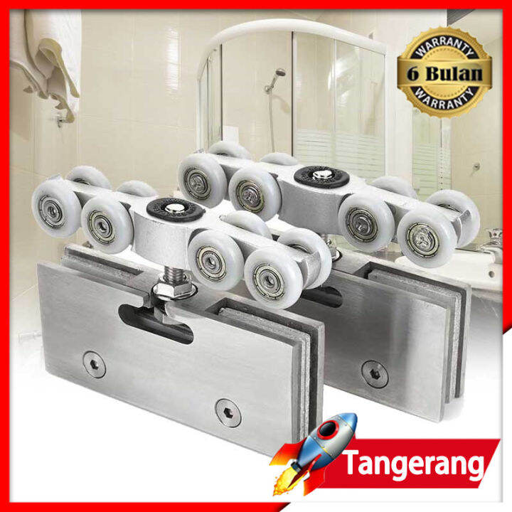 Glass Clamp Sliding Accessory Set Aksesoris Sliding Pintu Kaca ...