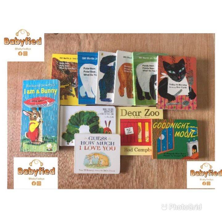 Montessori Board Book Toddler Eric Carle Anthony Browne Goodnight Moon ...