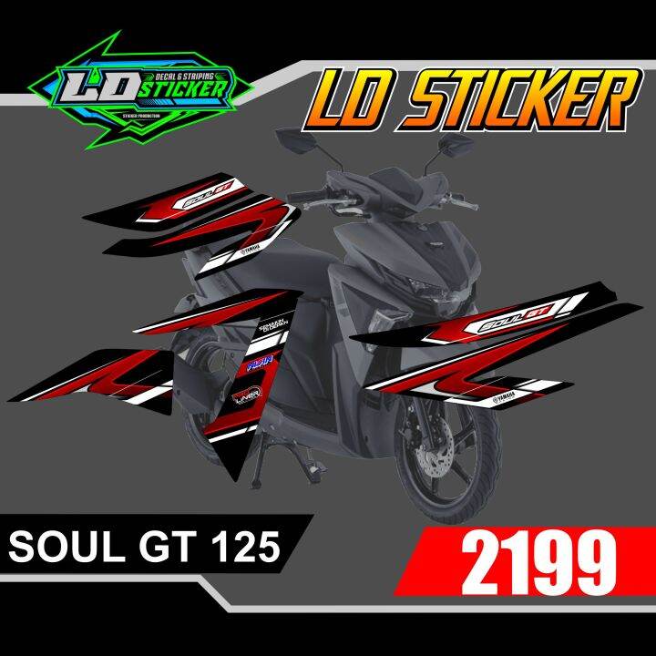 2199 Striping SOUL GT 125 Striping Stiker Lis Decal Motor SOUL GT 125 ...