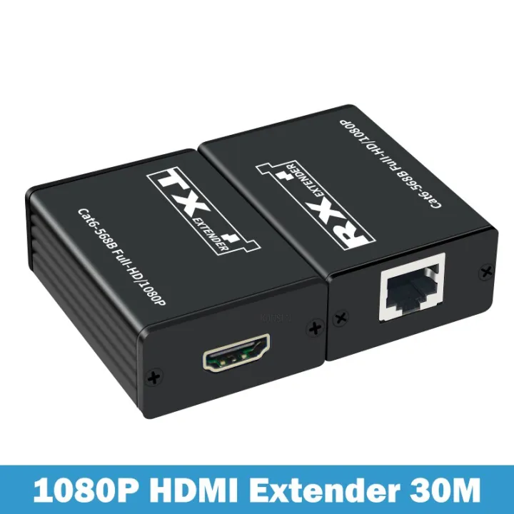 HDMI Extender via single cat6 up to 30M 1080P HDMI to Rj45 Extension ...