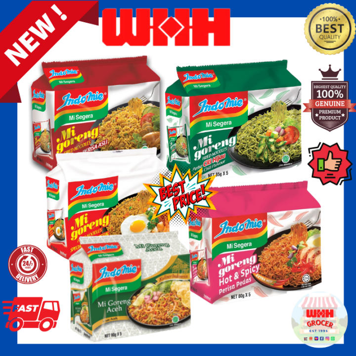 INDOMIE MI GORENG ASLI/ ASLI SPECIAL/ CILI HIJAU/ PERISA PEDAS/ ACEH ...