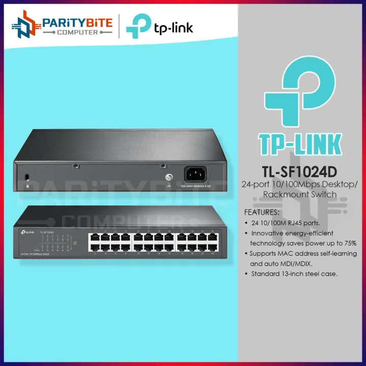 TP-Link TL-SF1024D 24-Port 10/100Mbps Rackmount Switch | Lazada PH