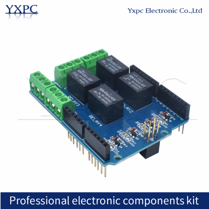 1pcs 4 Channel 5V Relay Shield Module, Four Way Relay Control Board ...