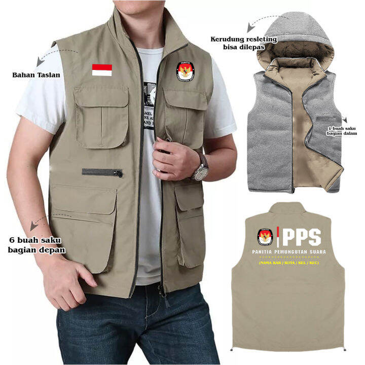 JAKET ROMPI PARASUT PPS (PANITIA PEMUNGUTAN SUARA) / ROMPI PRIA DAN ...