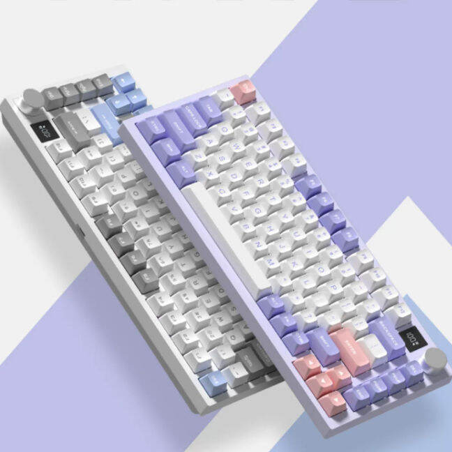 Bàn phím cơ WK75 Pro 3 mode bàn phím bluetooth, 2.4ghz, dây, rgb ...