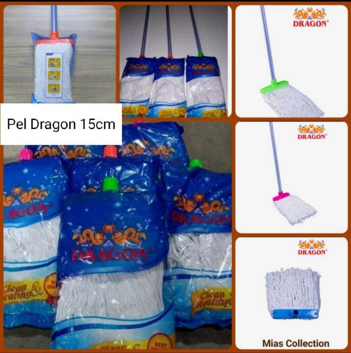 MOP PEL DRAGON DAUN P.15/KAIN PEL DRAGON DAUN | Lazada Indonesia
