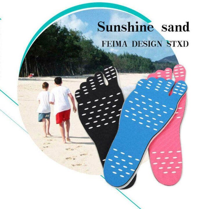 1Pair Adhesive Foot Pads Feet Sticker Stick On Soles Anti-slip Beach ...