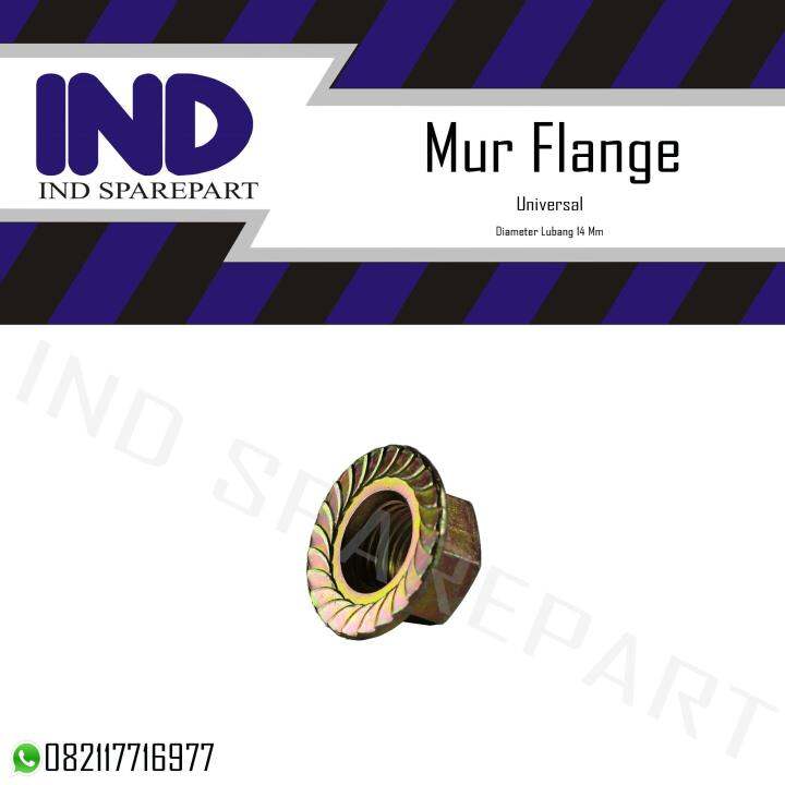 Mur Flange M12-Mur 12 Kuning | Lazada Indonesia