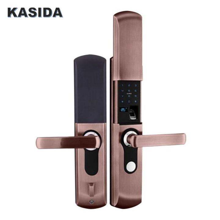 【High Quality】 Fingerprint door Lock Biometric Automatic Sliding Cover ...