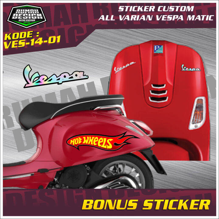 STICKER HONDA VESPA MATIC 14 HOTWHEELS | Lazada Indonesia