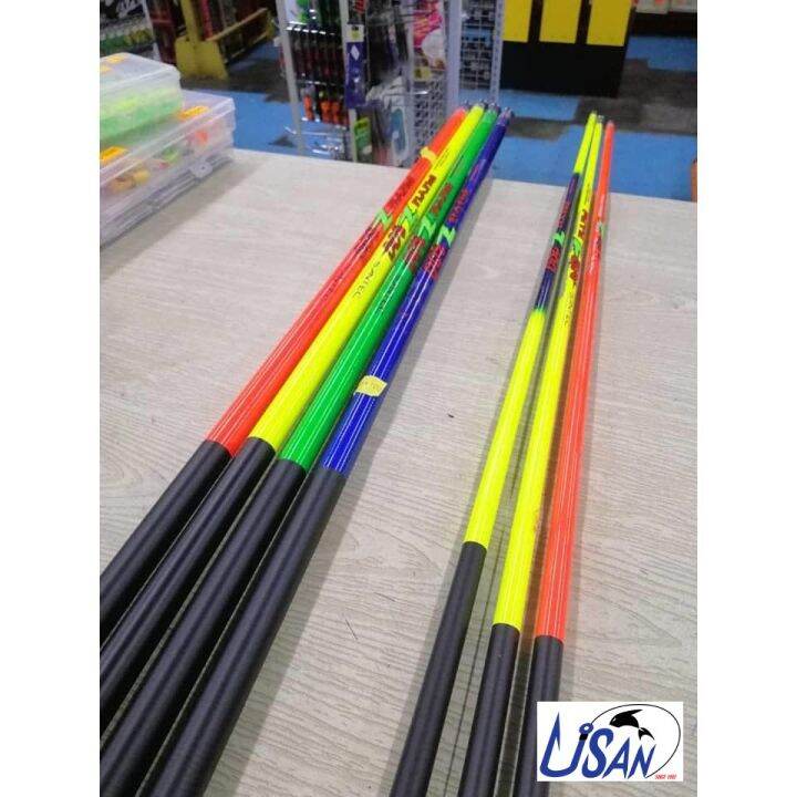 2m, 3m, 4m, 5m, 6m, 7m Joran Puyu Pancing/ Puyu pole fishing /Joran ...
