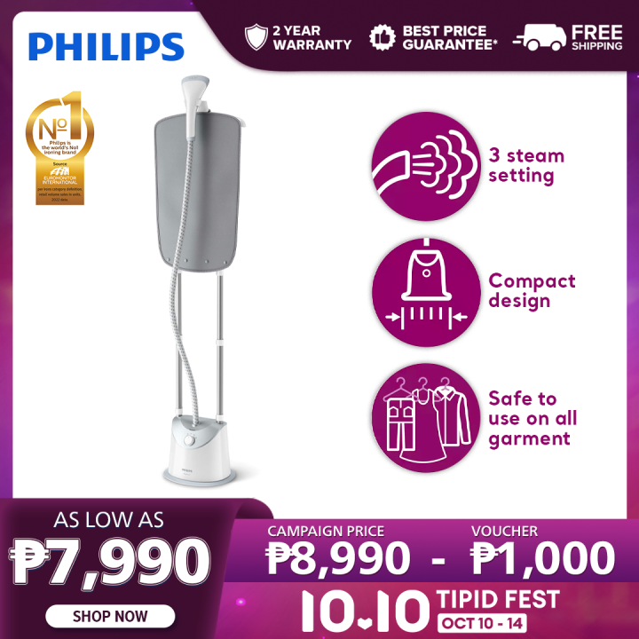 PHILIPS Garment Iron Stand Steamer [GC487/89] 1800W 220V, 1.4L, 3 Steam ...