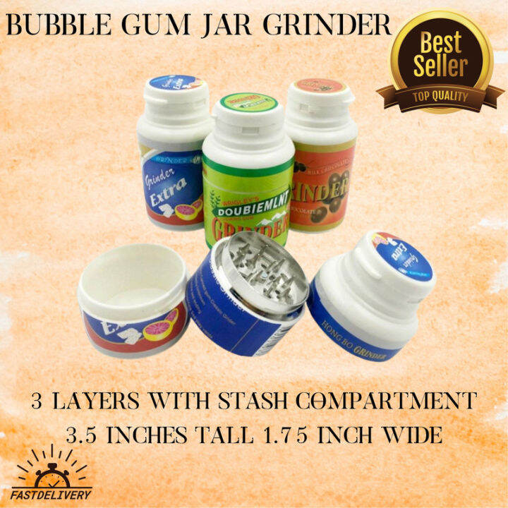 CR1 ที่บดสมุนไพร Bubble Gum Jar Grinder สินค้าพร้อมจัดส่ง | Lazada.co.th
