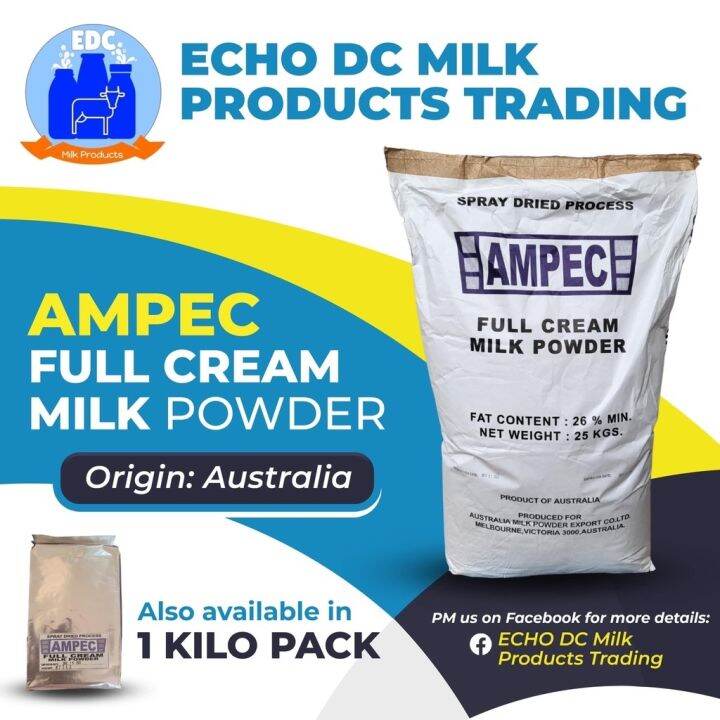 AMPEC FULL CREAM MILK PREMIUM (Australia) - 1 kilo refill pouch | Lazada PH