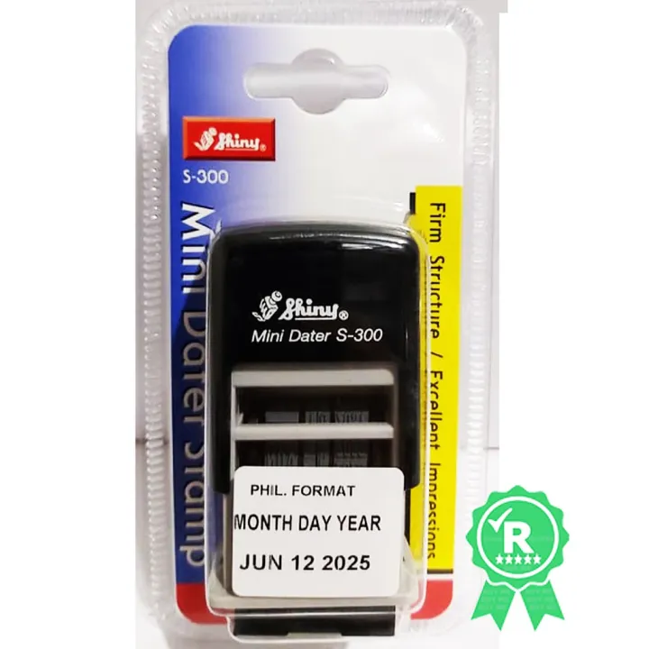 Shiny S-300 Self-inking Mini Dater Stamp 3mm | Lazada PH
