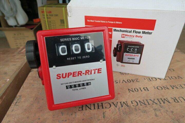 Super-Rite Mechanical 1inch x 3-Digit Diesel Flow Meter | Lazada